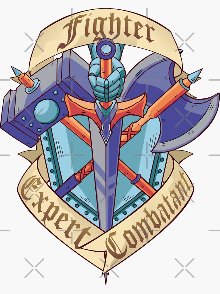 "Fighter Class Icon" Sticker for Sale by salcos | Redbubble