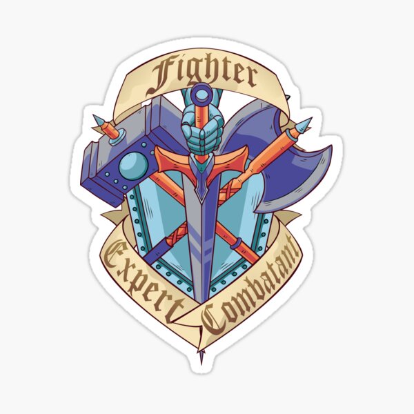 "Fighter Class Icon" Sticker for Sale by salcos | Redbubble