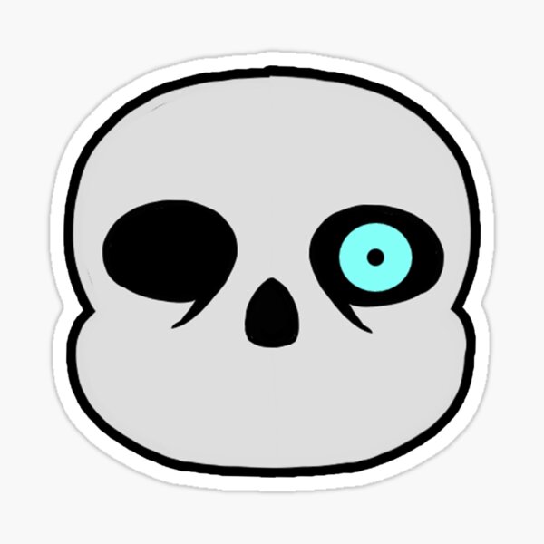 "Undertale Sans Icon" Sticker for Sale by BodyofIdeas | Redbubble