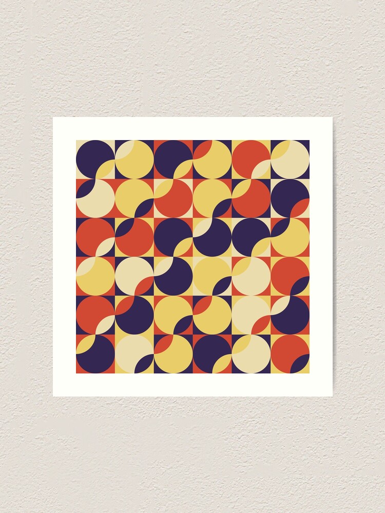 "midcentury bold (70s mod palette)" Art Print for Sale by quinnhopp ...