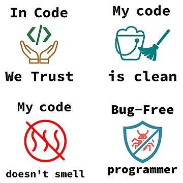 "Self-Confident Programmer Stickerpack, Sticker Pack" Sticker for Sale ...