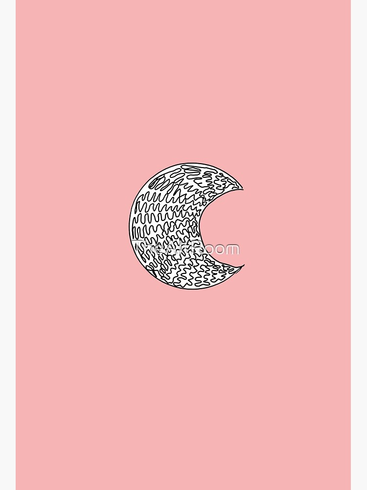 "Pink Moon" Sticker for Sale by TheAltRoom | Redbubble