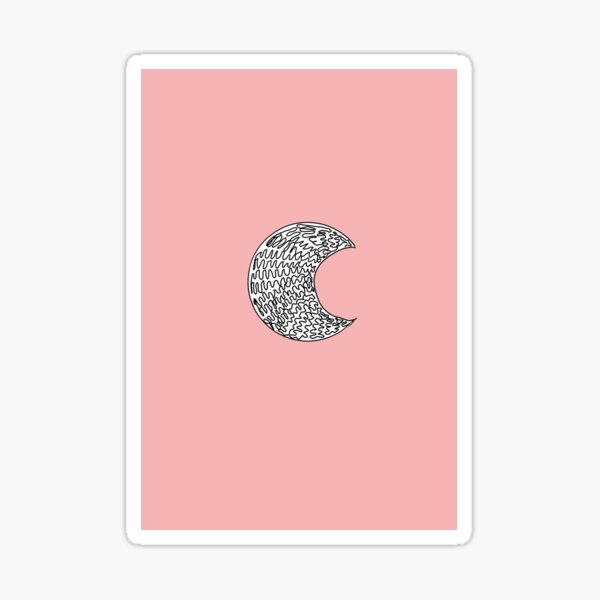 "Pink Moon" Sticker for Sale by TheAltRoom | Redbubble