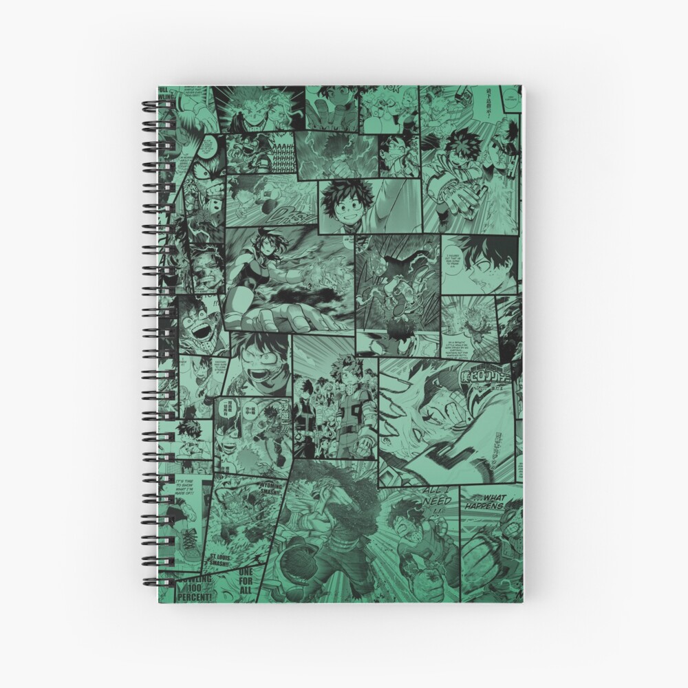 "My Hero Academia Edit - Deku Manga Collage!!!" Spiral Notebook for ...