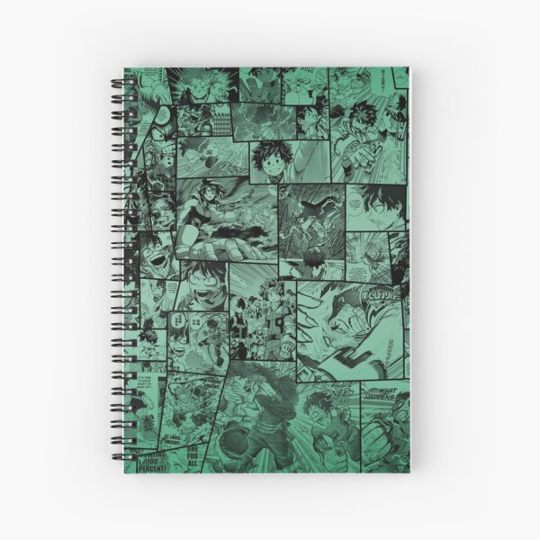 "My Hero Academia Edit - Deku Manga Collage!!!" Spiral Notebook for ...