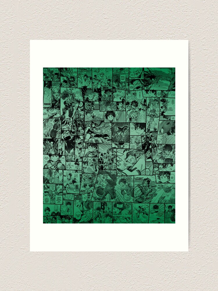 "My Hero Academia Edit - Deku Manga Collage!!!" Art Print by Chimera ...