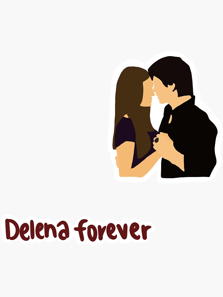"Delena Forever" Sticker by Maddie6107 | Redbubble