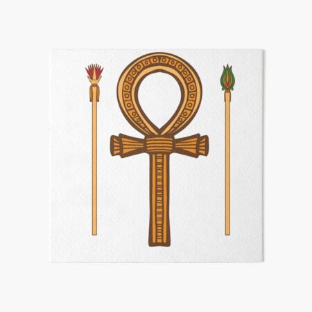"Egyptian Pharaohs Life Key (The ankh)" Art Board Print for Sale by ...
