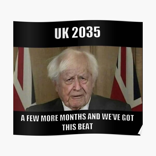 "Funny Boris Meme UK 2035" Poster for Sale by Englishmistress | Redbubble