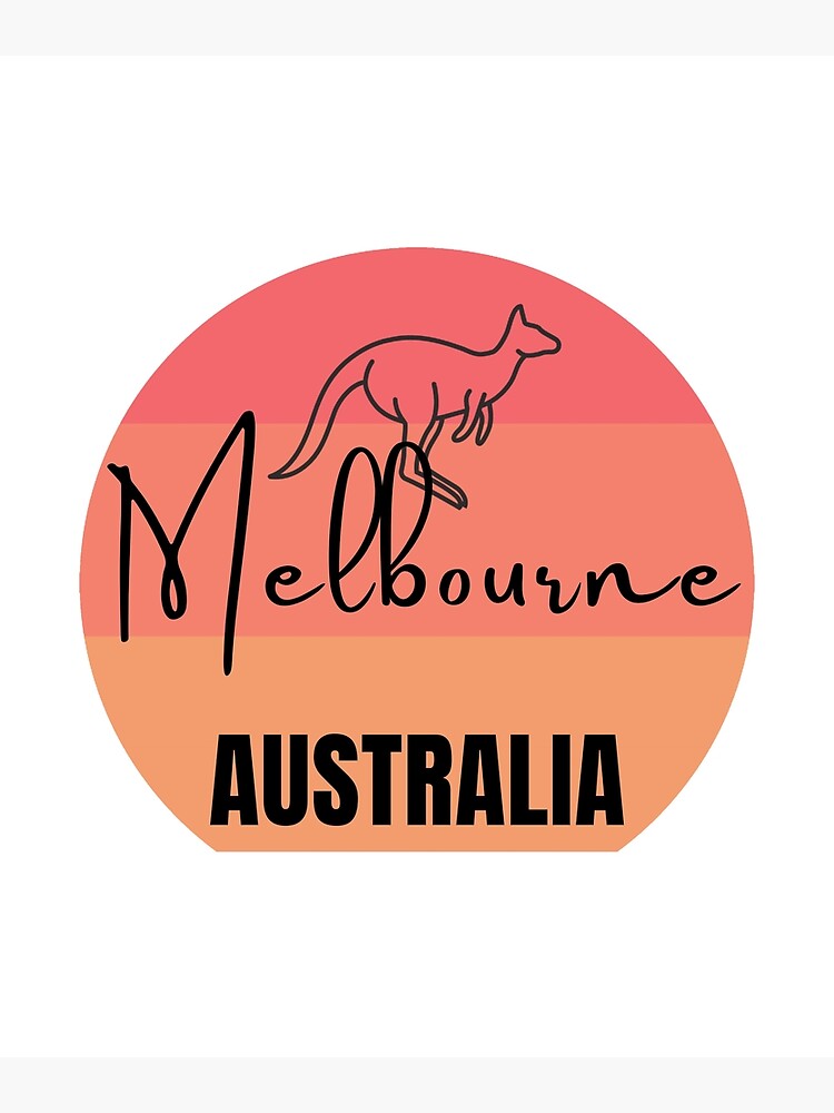 "Melbourne - Retro with Kangaroo" Poster for Sale by ClassyGeek1 ...
