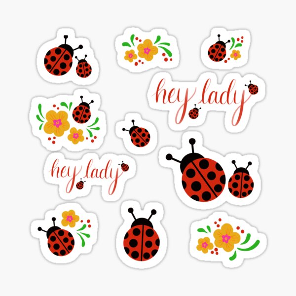 "Ladybug Sticker Pack" Sticker for Sale by heARTworks12 | Redbubble