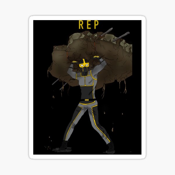 "Rep" Sticker for Sale by Teaberry101 | Redbubble