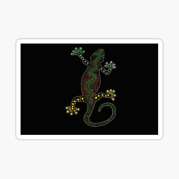 "australian aboriginal art lizard" Sticker for Sale by babidi34 | Redbubble
