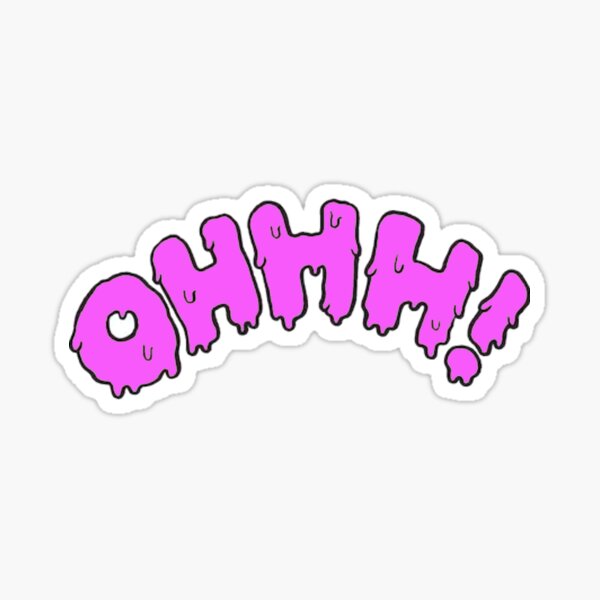 "OHHH! Merch ®" Sticker by misaelronaldo1 | Redbubble