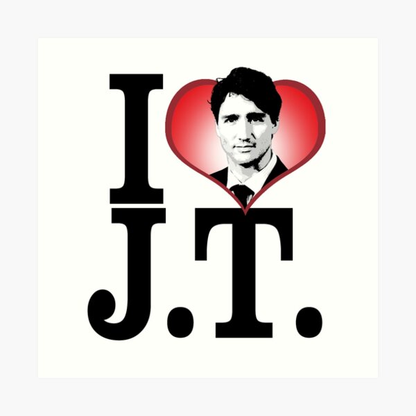"I Love Justin Trudeau" Art Print for Sale by popdesigner | Redbubble