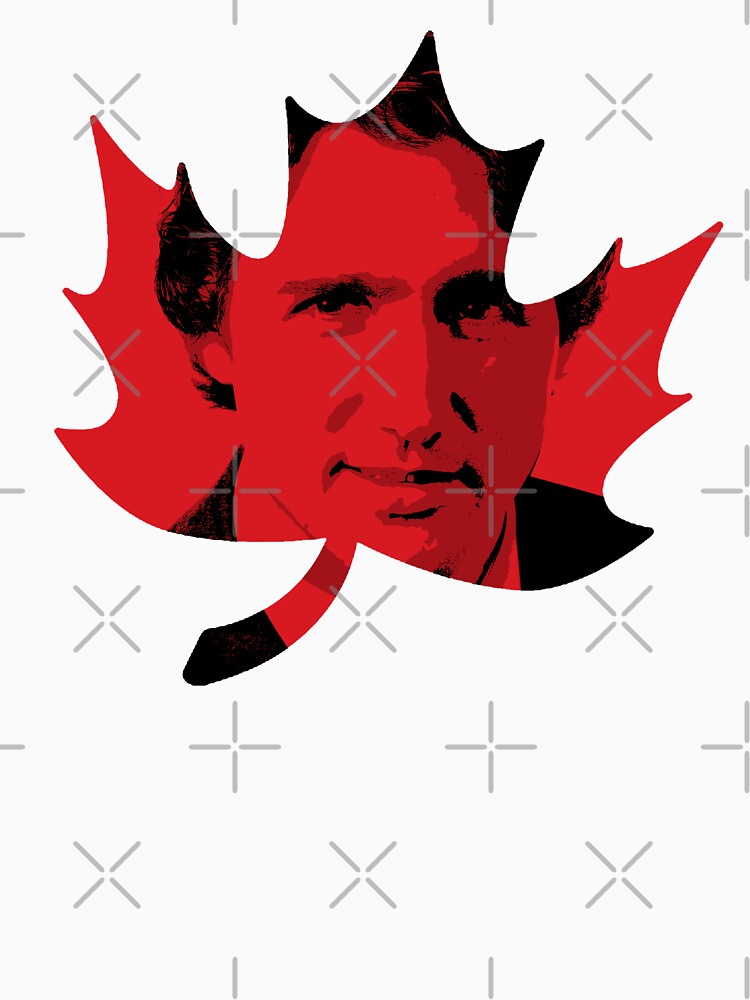 "Justin Trudeau Maple Leaf" T-shirt for Sale by popdesigner | Redbubble ...