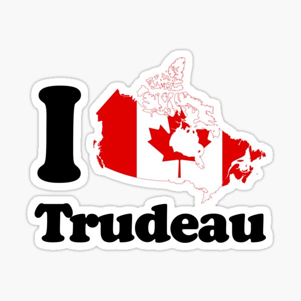 "I Love Trudeau" Sticker for Sale by popdesigner | Redbubble