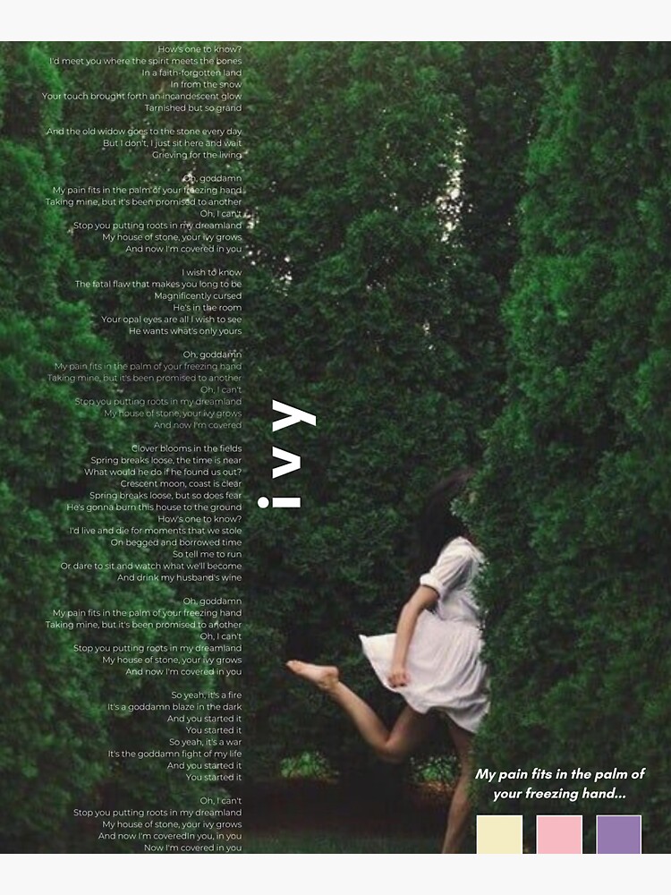 "Ivy Taylor Swift Poster - Evermore Album" Tote Bag for Sale by jnnavas ...