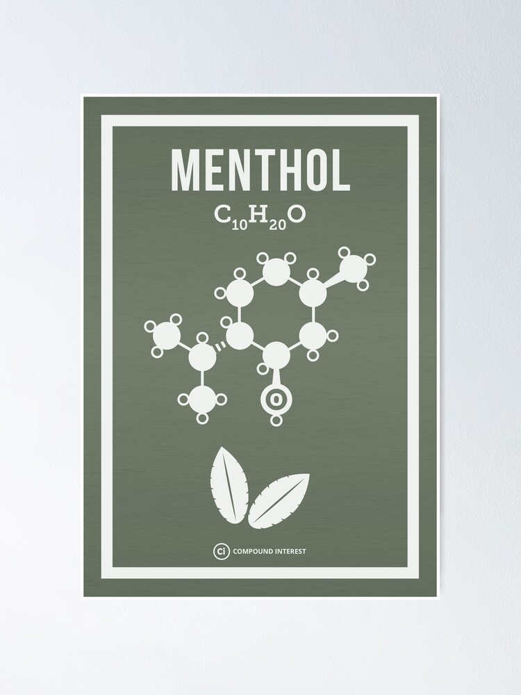 "Menthol" Poster by compoundchem | Redbubble
