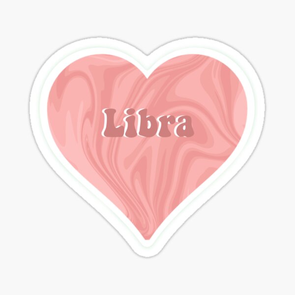 "libra marble heart sticker" Sticker for Sale by sabrina511 | Redbubble