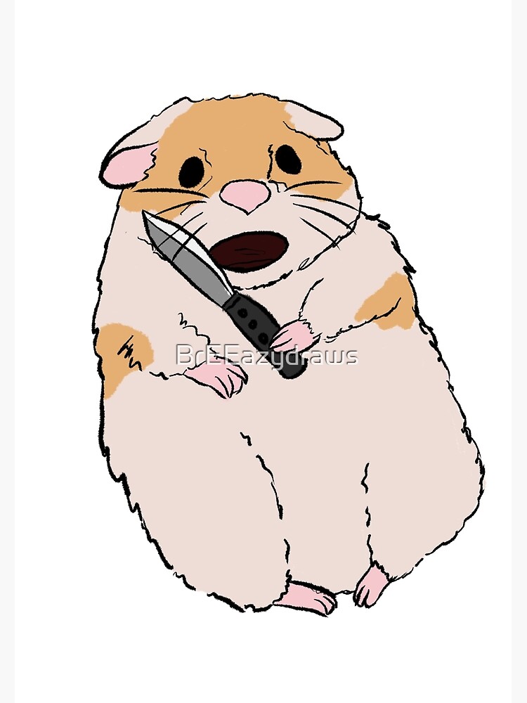 "Screaming hamster meme" Art Print by BrEEazydraws | Redbubble