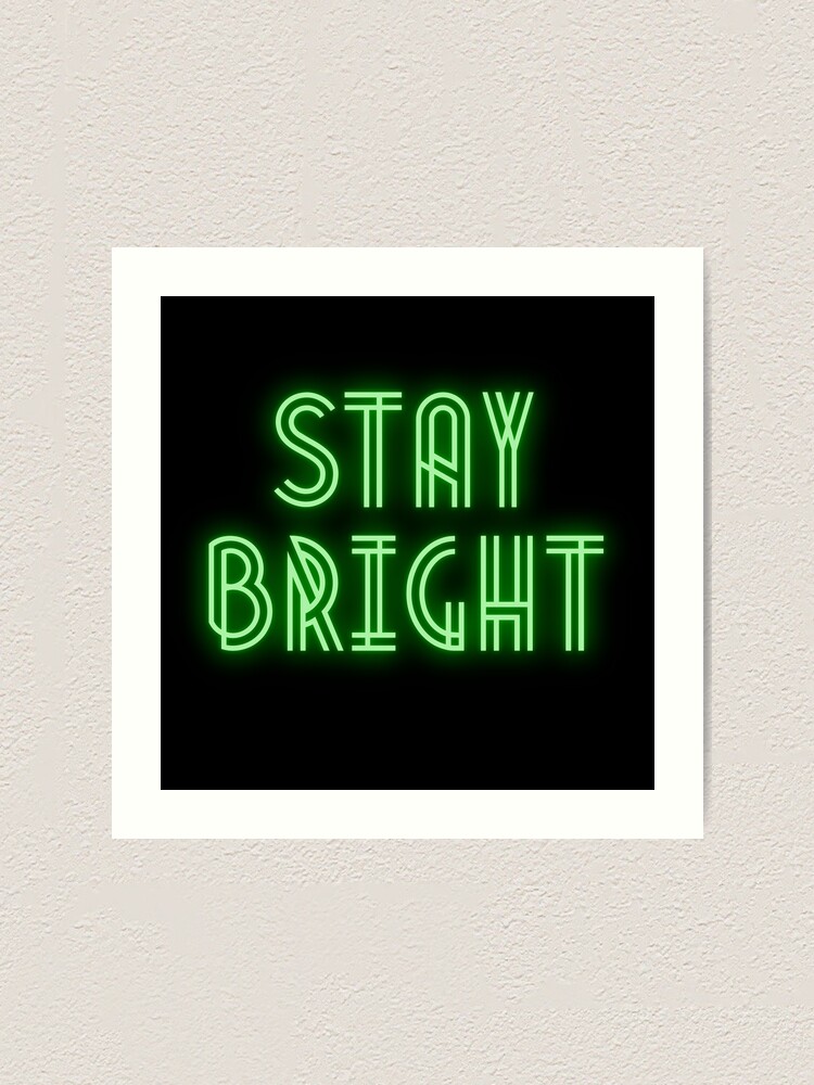 "Stay bright - neon green" Art Print for Sale by kawaiichan-desu ...