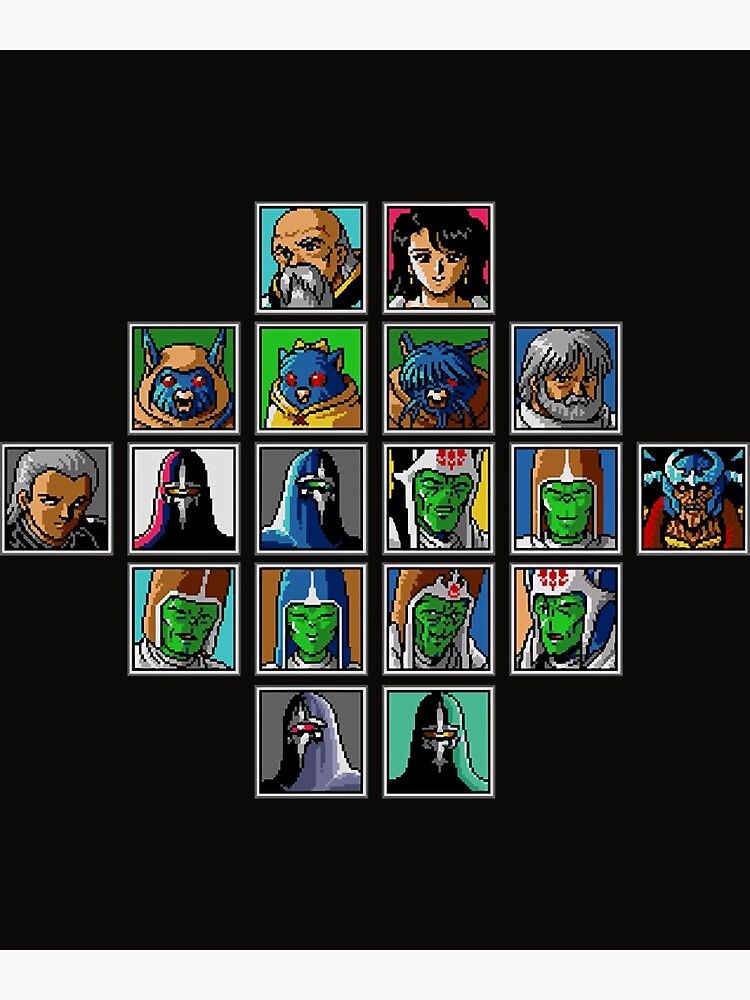 "Classic Phantasy Star 4 Character portraits" Poster by HorneSamir35 ...