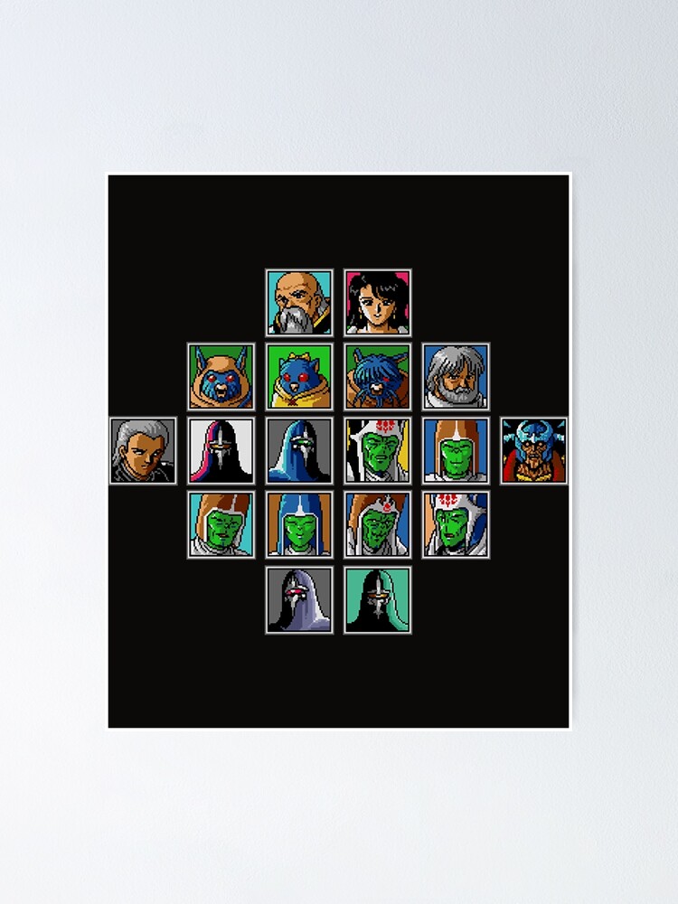 "Classic Phantasy Star 4 Character portraits" Poster by HorneSamir35 ...