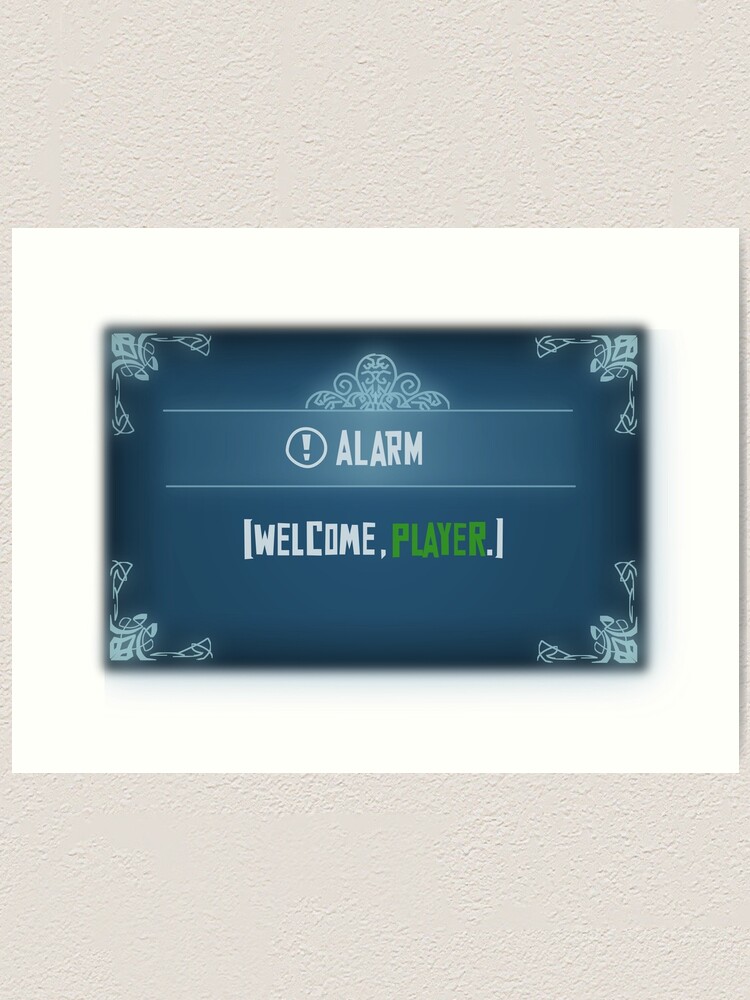 "Welcome, Player- Solo Leveling" Art Print by nidead | Redbubble
