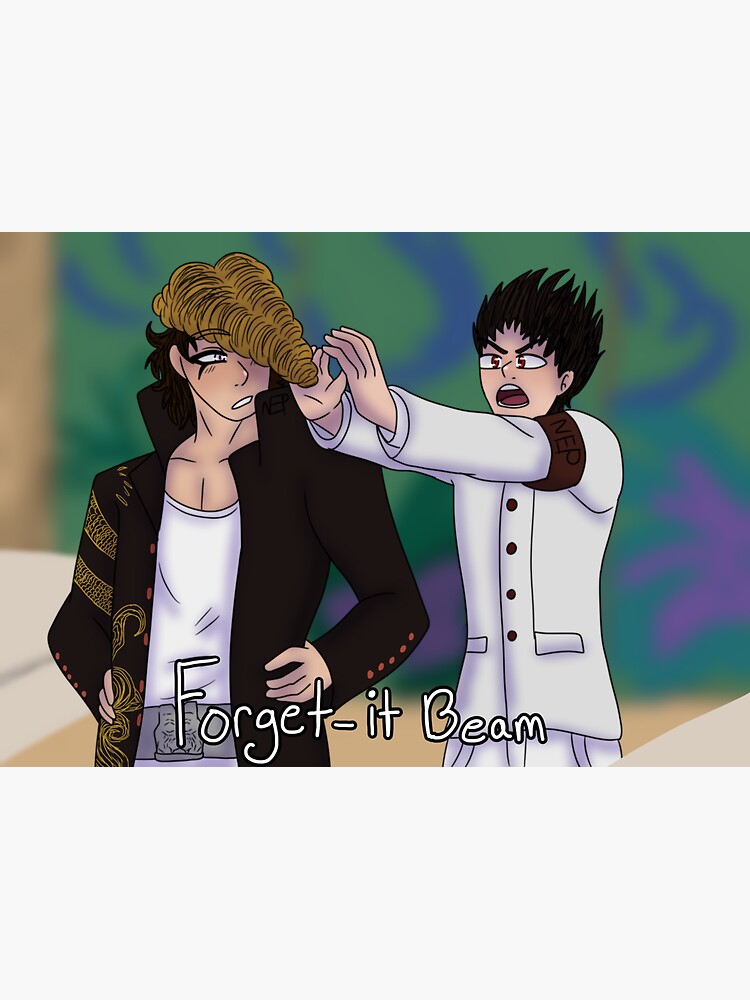 "Ishimondo Forget It Beam" Sticker by Neverendingpen | Redbubble