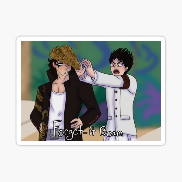 "Ishimondo Forget It Beam" Sticker by Neverendingpen | Redbubble