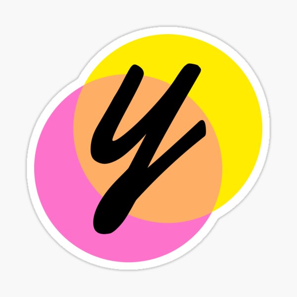 "Letter Y" Sticker for Sale by Wachi-A | Redbubble