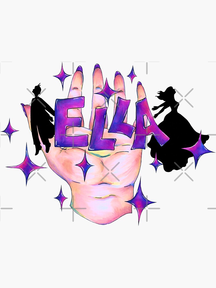 "Ella Name Art" Sticker for Sale by AvalonUnmuzzled | Redbubble
