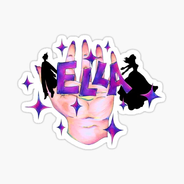"Ella Name Art" Sticker for Sale by AvalonUnmuzzled | Redbubble