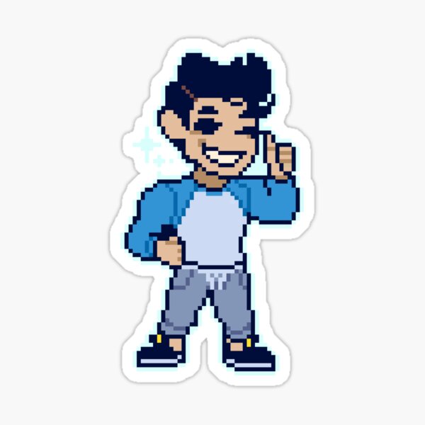 "Ricky Matsui Pixel" Sticker for Sale by devildaisy | Redbubble