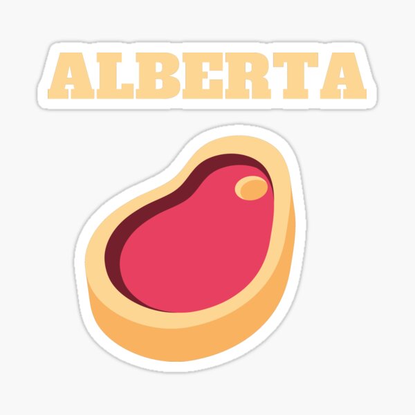 "Alberta beef" Sticker for Sale by MJ-Design90 | Redbubble