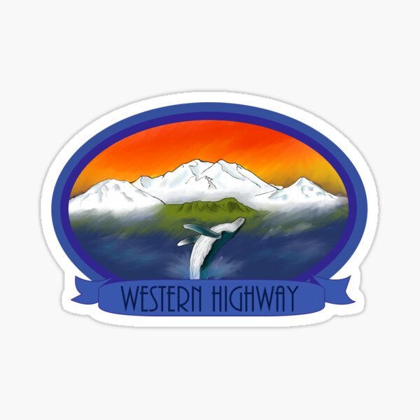 "Western Highway" Sticker for Sale by Northernmermaid | Redbubble