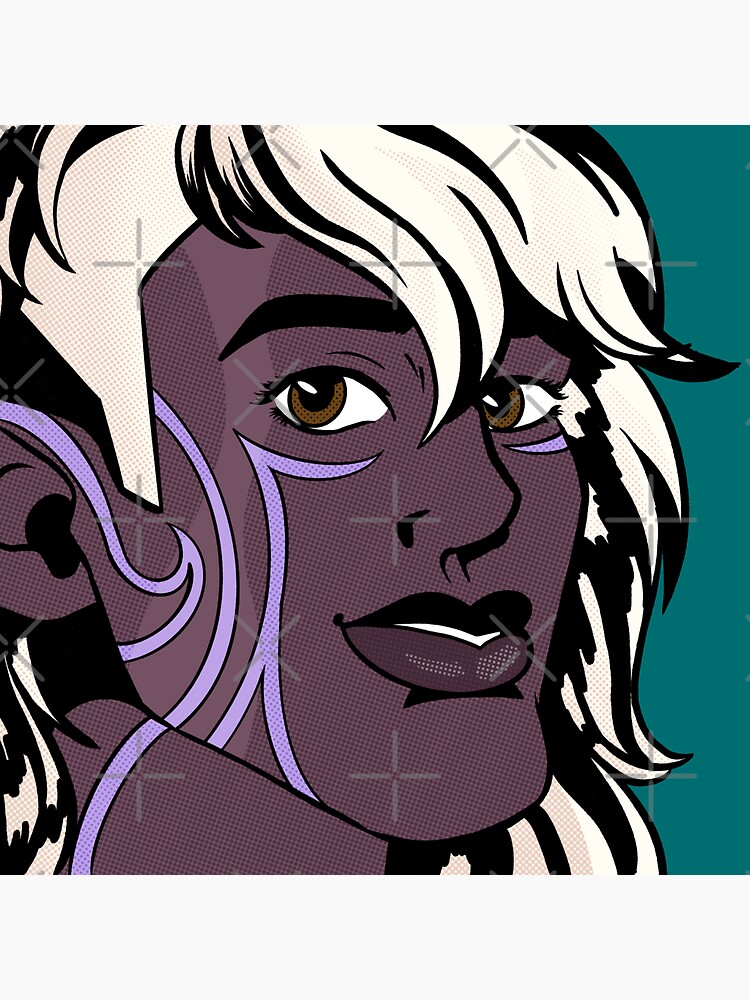 "Pop Art Ethari Face" Sticker by Sufferingsoup | Redbubble