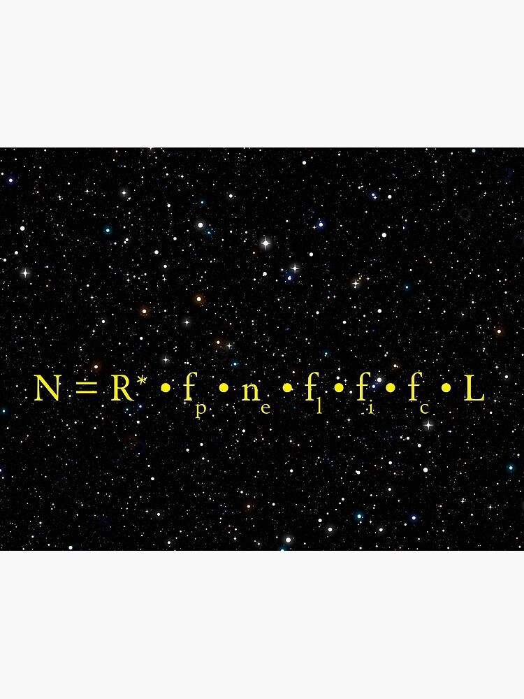 "DRAKE EQUATION of EXTRATERRESTRIAL ALIEN LIFE" Poster by Daniel ...