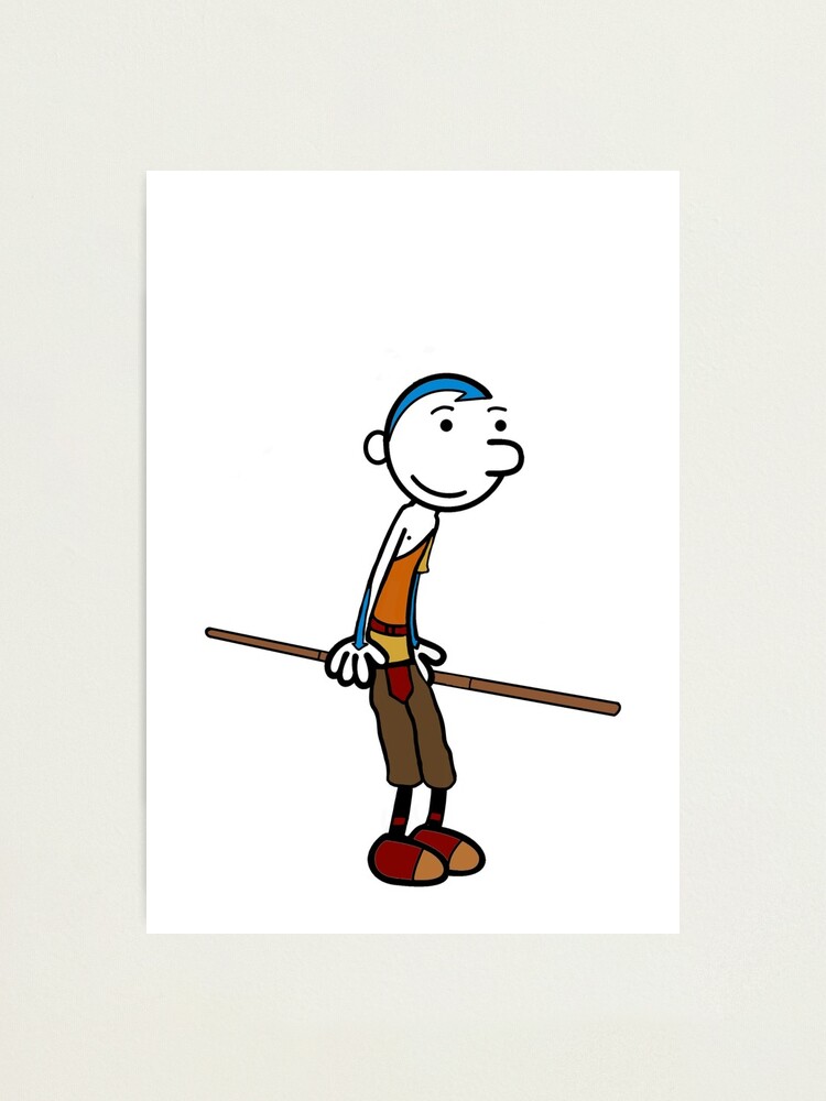 Lámina fotográfica «Avatar Aang Diario de un niño debilucho» de ...