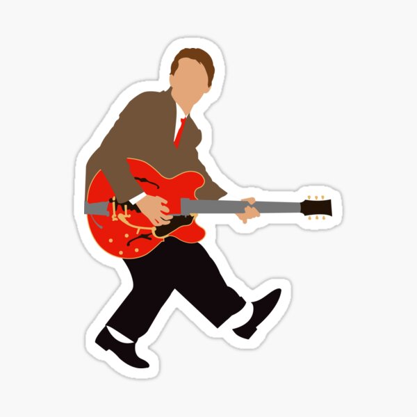 "Back to the Future - Guitar Scene Marty McFly" Sticker for Sale by ...