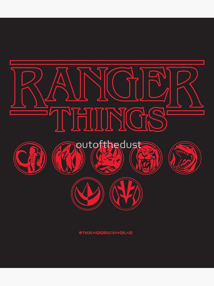 "Ranger Things" Sticker by outofthedust | Redbubble