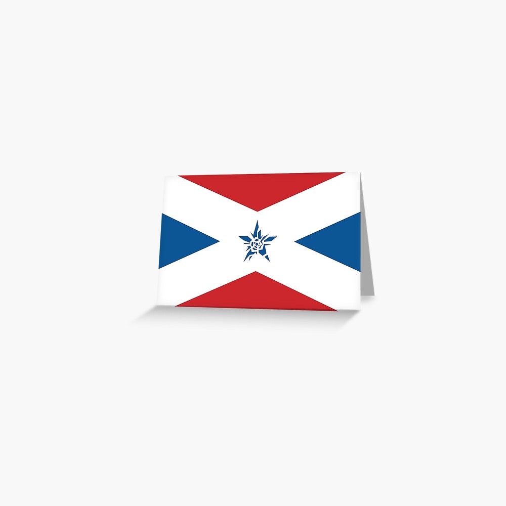 "No More Heroes Santa Destroy Flag" Greeting Card for Sale by roseynug ...