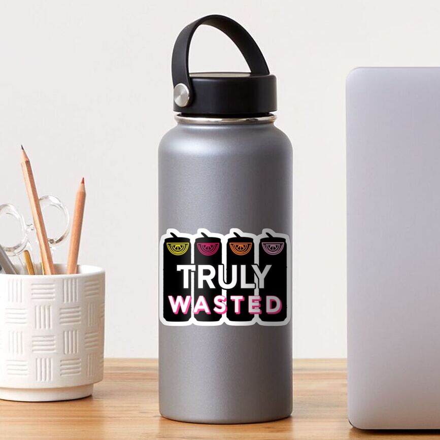 "TRULY WASTED" Sticker for Sale by juliasantos5 | Redbubble