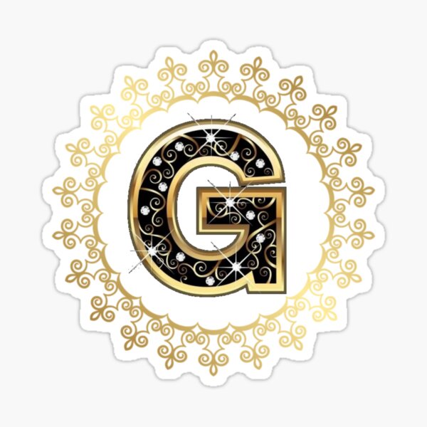 "CAPITAL G (GOLDEN) - ALPHABET SPECIAL EDITION " Sticker for Sale by ...