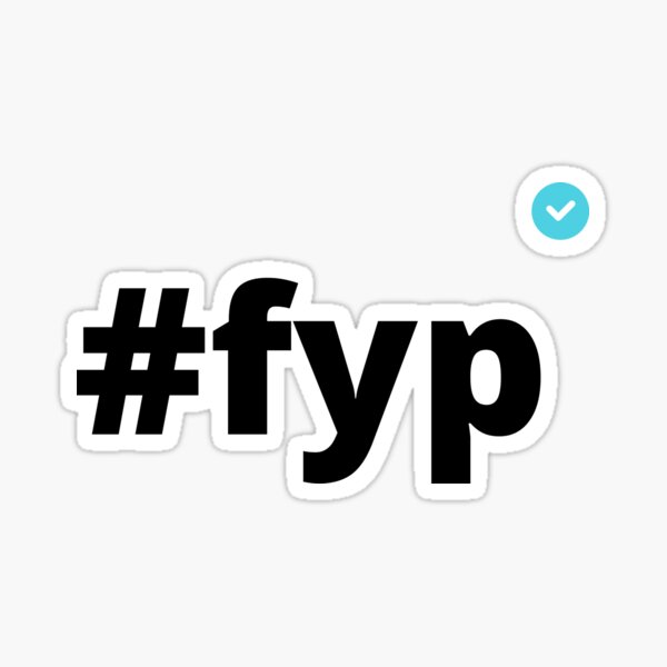 "#fyp" Sticker for Sale by Creations-4U | Redbubble