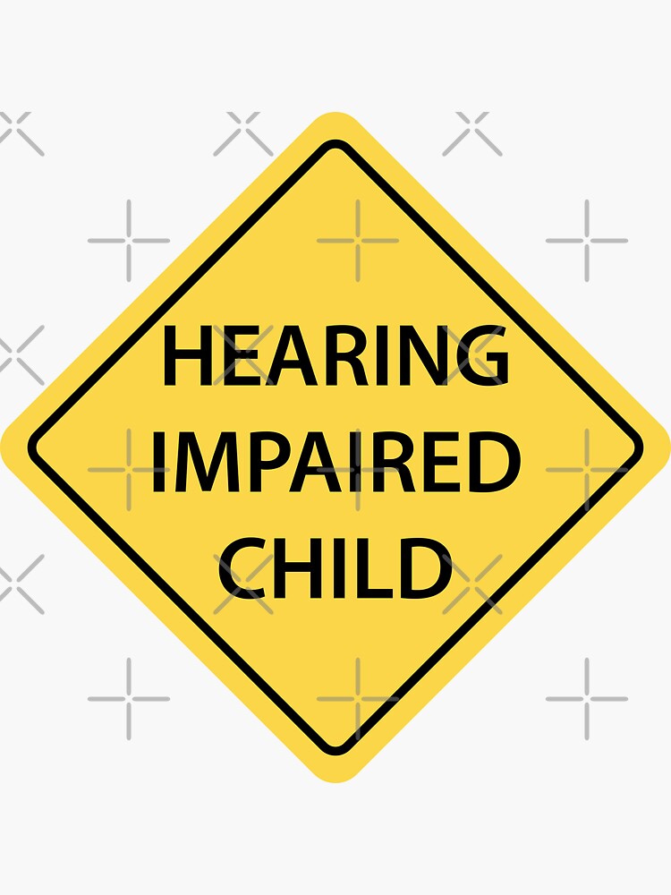 "Hearing Impaired Child. sticker" Sticker by cucuvaya | Redbubble