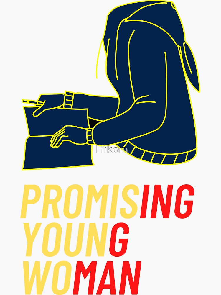 "Promising Young Women" Sticker by Hikom | Redbubble