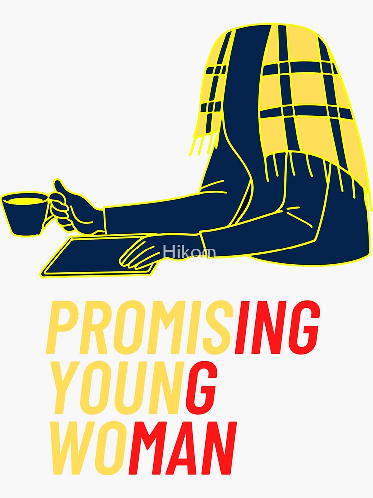 "Promising Young Women" Sticker by Hikom | Redbubble