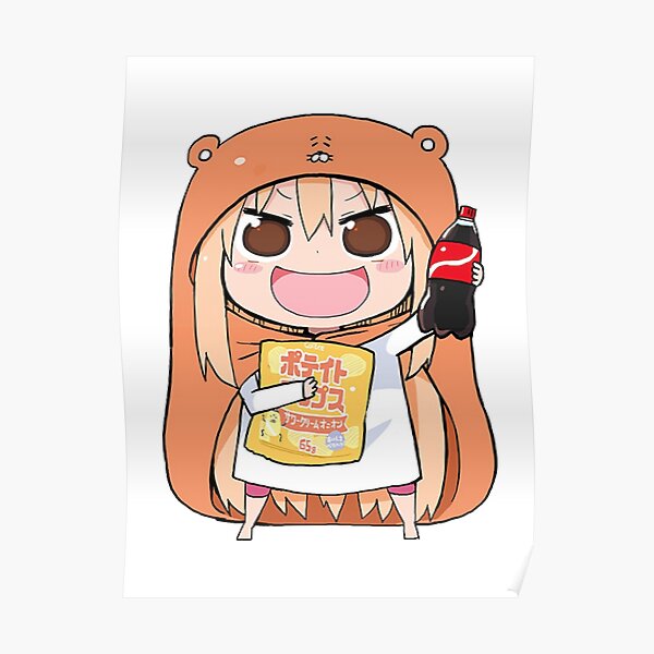 Póster «Umaru chan sosteniendo una botella de cola» de hellusinatien ...